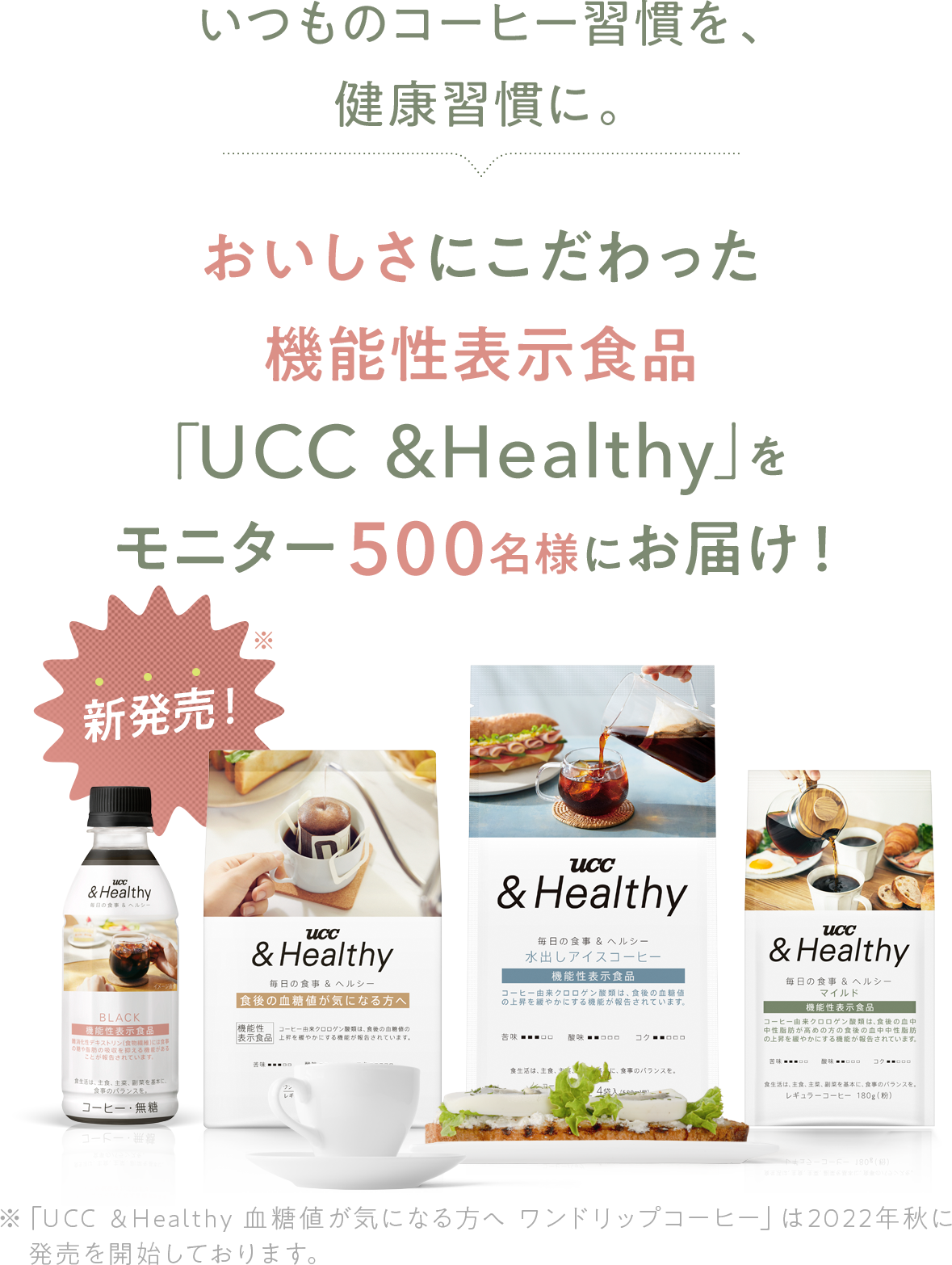 あすけん｜UCC ＆Healthy 商品モニターキャンペーン